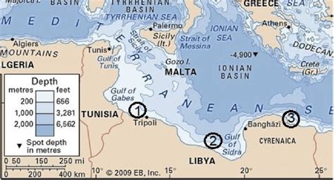 Main Turtle Marine Areas In Libya 1 Extension Of Gabes Gulf Shallow Download Scientific
