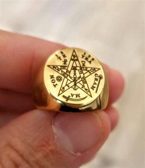 Alchemy Protection Ring Witchcraft Amulet Goetia Wicca Etsy