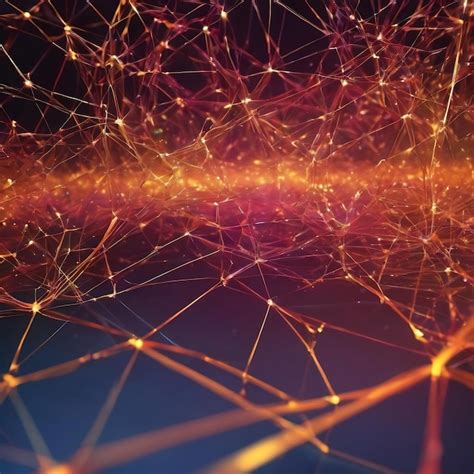 Premium Photo 3d Render Of An Abstract Network Communications Background With Flowing Particles