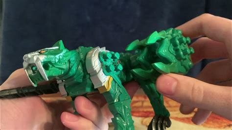 Power Rangers Dino Fury Pink And Green Ranger Zord Review Youtube
