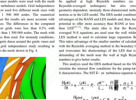Part Of The Computational Mesh For The Unsteady Flow Field Download