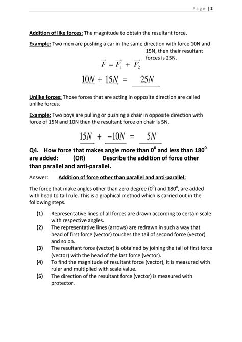 Solution Physics Notes For 9th Class Unit 4 Turning Effect Of Forces