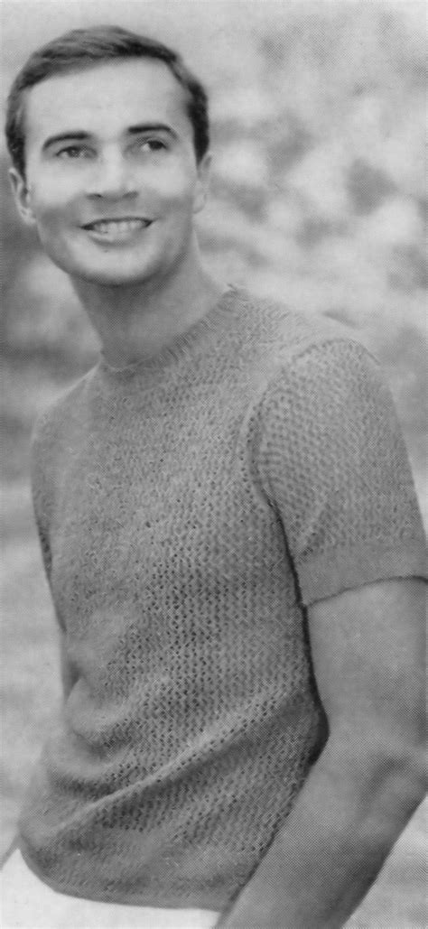 Classic Short Sleeve Polo Shirt Pullover For Men Pdf Vintage Knitting