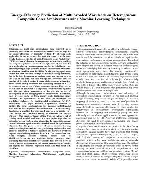 Energy Efficiency Prediction Of Multithreaded Workloads On Heterogeneous Composite Cores