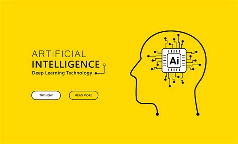 인공 지능 랜딩 페이지 디자인 개념 머리 기호의 딥 러닝 네트워크 기술 가상현실에 대한 스톡 벡터 아트 및 기타 이미지 가상현실 개발 그래픽 사용자 인터페이스