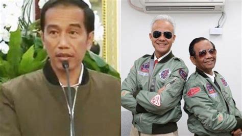 Jaket Bomber, Ganjar Pranowo, Mahfud MD, dan Komentar Presiden Jokowi yang Pakai di Acara Resmi ...