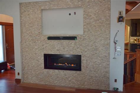 Soundbar Recessed Into Fireplace Mantle Needs Ideas How To Recess A Soundbar In A