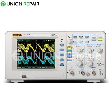 Dual Rigol DS1102E 100MHz 2 CH Digital Oscilloscope, For Industrial at ...