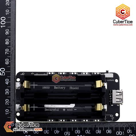 โมดูลชาร์จแบตเตอรี่ 18650 พร้อมช่องจ่ายไฟ Usb Battery Shield V3 สำหรับ Raspberry Pi Wemos