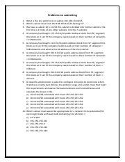 Introduction Summary Pdf Problems On Subnetting What Is The Last Valid Host On Subnet