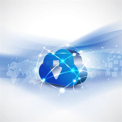 Cloud Computing And Mesh Concept Background For Communication And