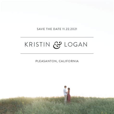 Minimalist Save The Dates Cards Magnets And Postcards