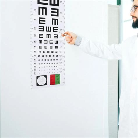 Eye Chart Professional Visual Testing Chart Standard Visual Eye Test Chart Wall Hanging Eye Test