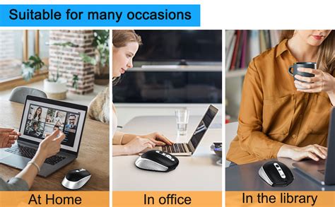 Fedarfox Rechargeable Bluetooth Mouse Wireless Usb Receiver