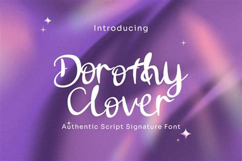 Dorothy Clover Script Signature Font