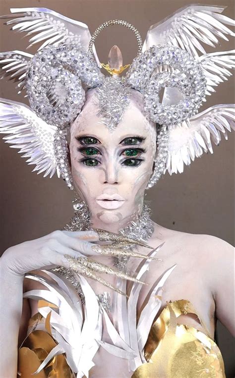 My Silver Angel Halloween Makeup Inspiration Angel Makeup Fantasy