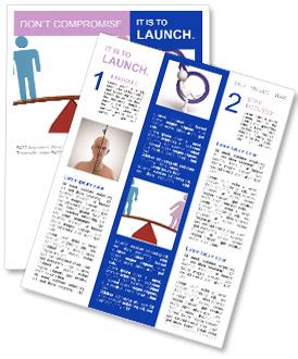 Achieving Gender Balance And Sex Equality Between Men And Women Newsletter Template Design ID