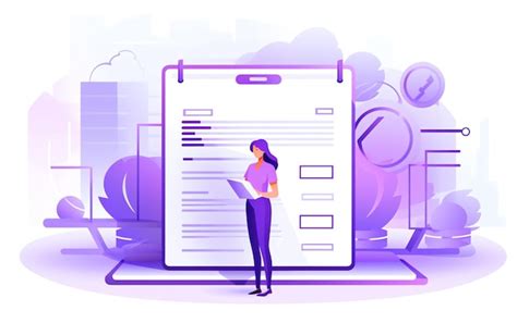 premium photo a woman standing in front of a large notepad
