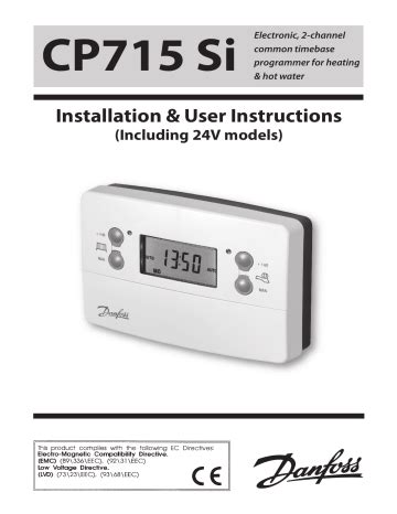 Danfoss CP715 Si Installation Guide Manualzz