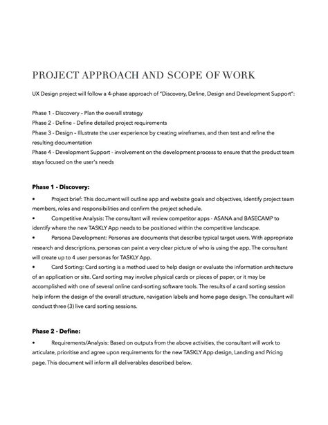Ux Research Proposal Template