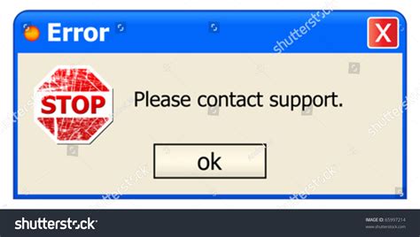 Windows Error Stock Vector Royalty Free Shutterstock