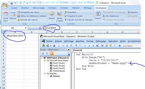 Xl 2016 Format Date Et Affichage Différent Macros Et Vba Excel
