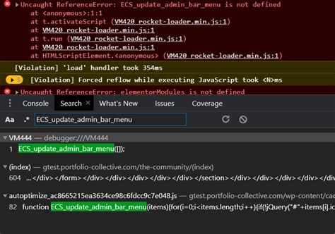 Uncaught Referenceerror Ecsupdateadminbarmenu Is Not Defined