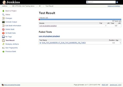Utplsql Vs Ruby Plsql Running Oracle Unit Tests On Jenkins Ci