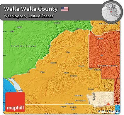 Download Walla Walla County Map Hd Maps Images And Pdf Longitude Pr