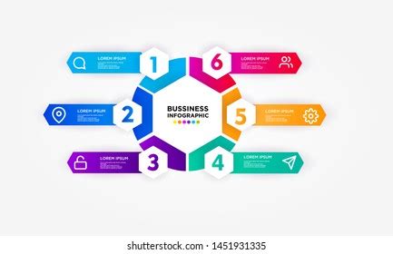 Set Infographic Stack Chart Design Icons Stock Vector Royalty Free