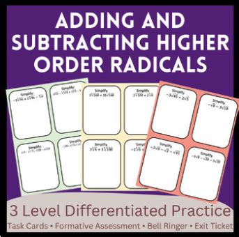 Radical Functions Task Cards Mathy Mrs J