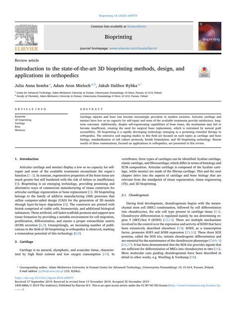 Pdf Introduction To The State Of The Art 3d Bioprinting Methods Design And Applications In Pdf Introduction To The State Of The Art 3d Bioprinting Methods Design And Applications In