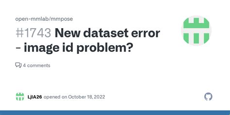 New Dataset Error Image Id Problem Issue Open Mmlab Mmpose GitHub