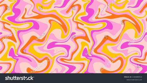 Psychedelic Swirl Seamless Pattern 60s 70s Stock Vector Royalty Free 2185880531 Shutterstock