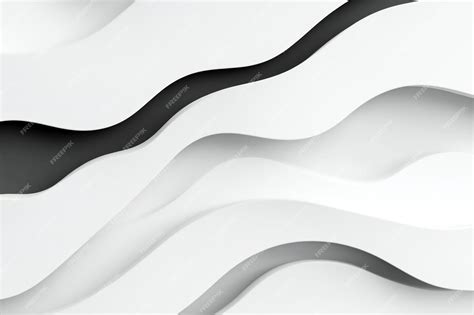Elegant Black And White Abstract Wave Design With Bold Monochrome