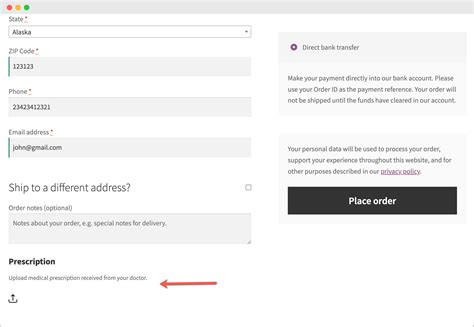 woocommerce file upload product cart checkout files