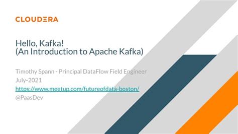 Hello Kafka An Introduction To Apache Kafka Pdf Cloud Computing