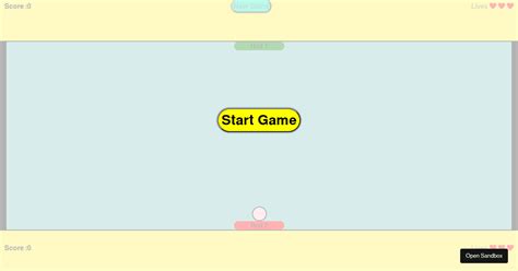 Ping Pong Game Codesandbox
