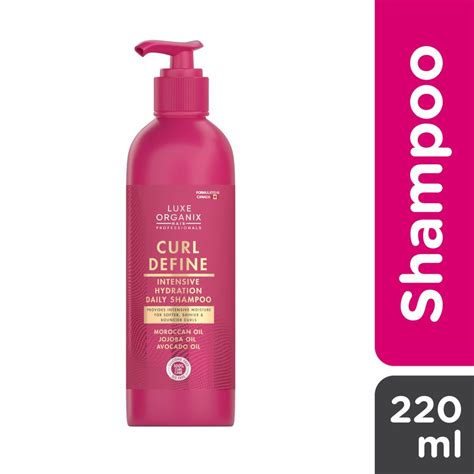 Curl Define Intensive Hydration Daily Shampoo 220ml Luxe Organix Australia