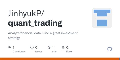 GitHub JinhyukP Quant Trading Analyze Financial Data Find A Great Investment Strategy