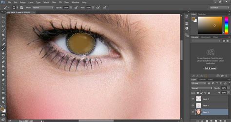 آموزش روتوش عکس در فتوشاپ کک و مک، رنگ لب، گونه و چشم ستاره
