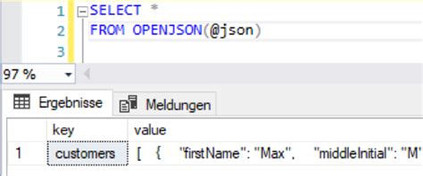 Sql Server Vs Json Produkt Bissantz And Company