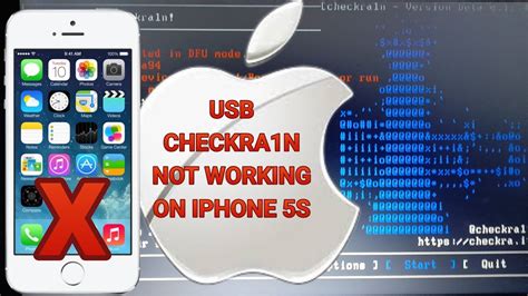 IPhone 5s Ios12 5 7 Can T Jailbreak With Usb CHECKRA1N Full Testing YouTube