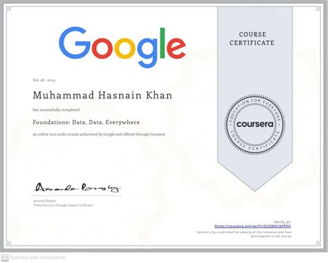 M Hasnain Abbas Khan On Linkedin Dataanalytics Coursera