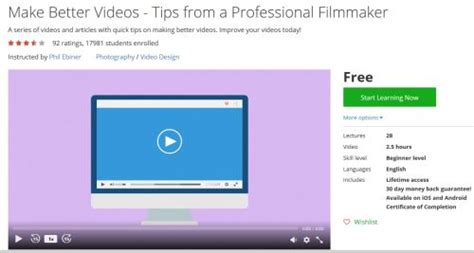 Udemy Saveoff Make Better Videos