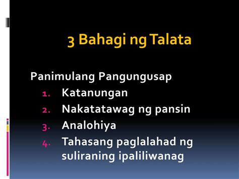 Uri Ng Talata Bahagi Bahagi Gilid