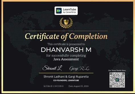 Dhanvarsh M On Linkedin Java