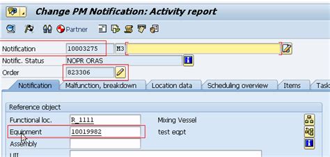 Solved Equipment No In Work Order Header Data Is Not Ge Sap