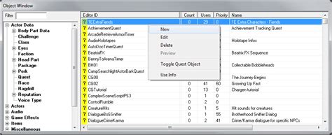 Modding Using The Creation Kits 1 Creating A Quest Tutorials