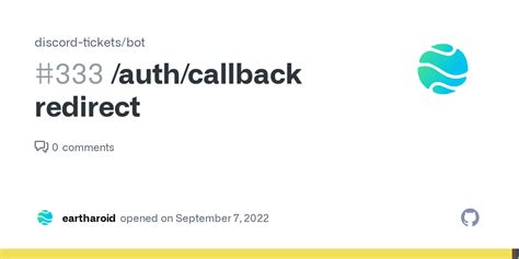 Authcallback Redirect · Issue 333 · Discord Ticketsbot · Github